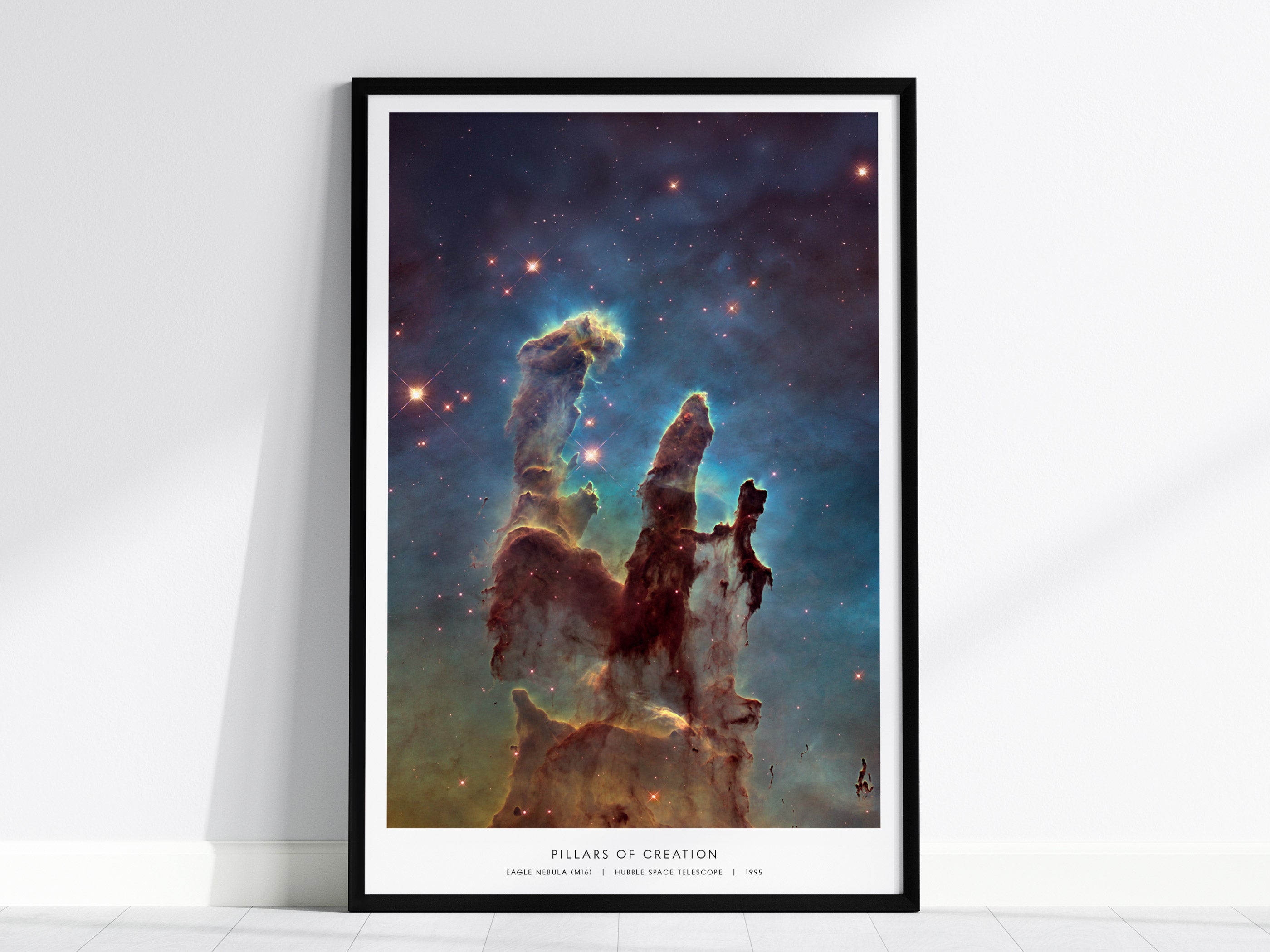 Pillars of Creation Hubble Poster | NASA Eagle Nebula Space Art Print ...